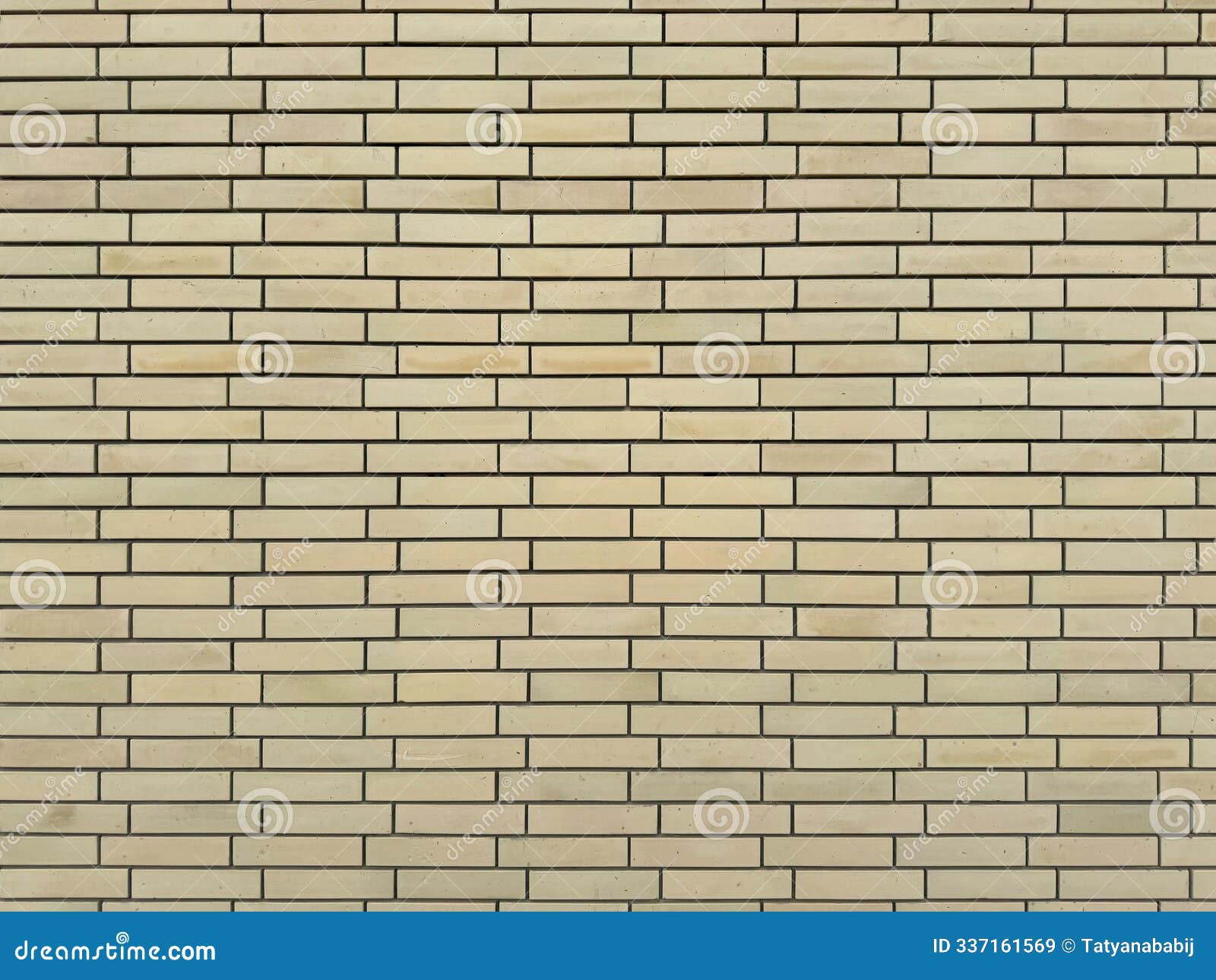 Brick Wall Texture with Clean, Uniformly Arranged Bricks in Light Beige ...
