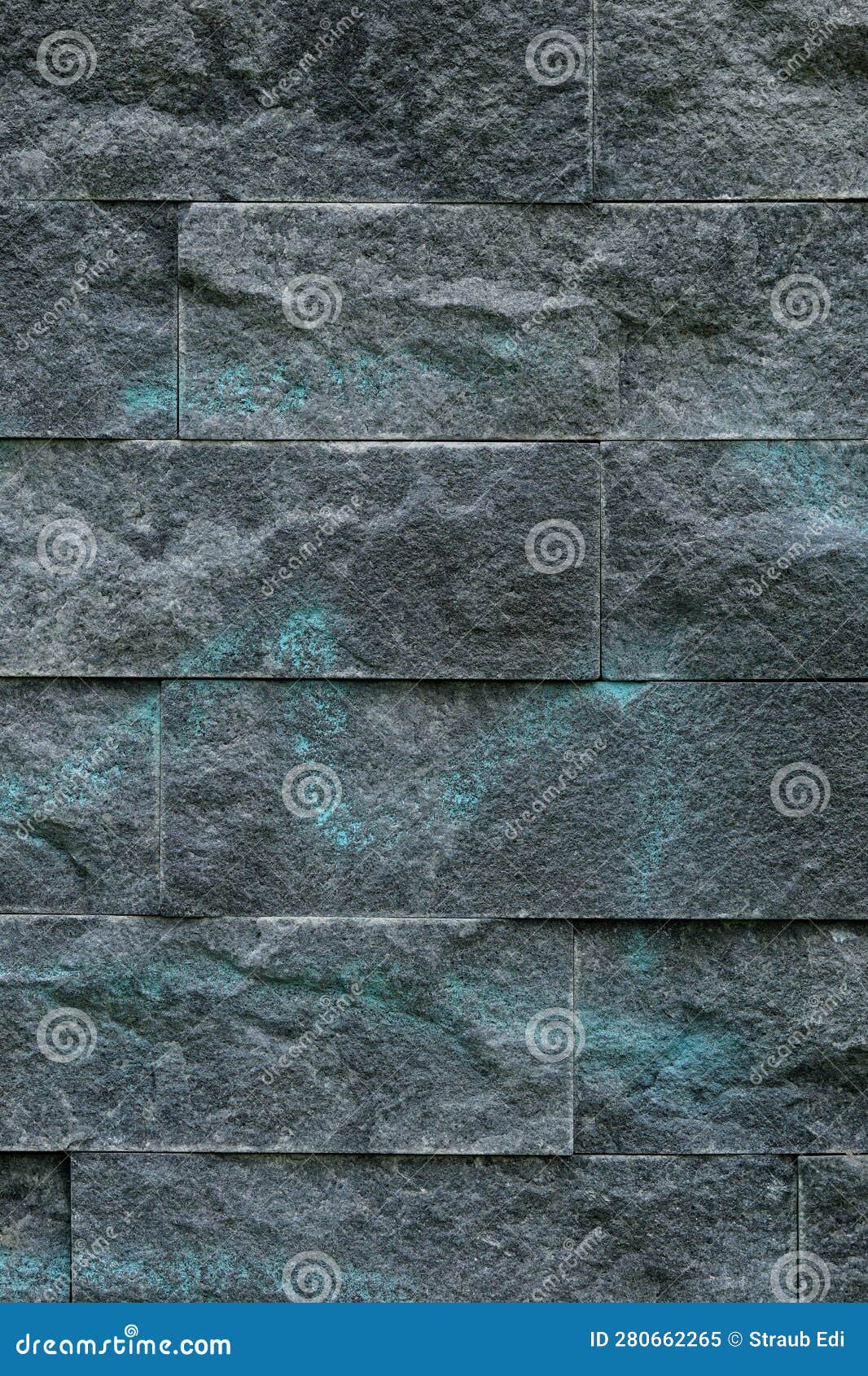 Brick Wall Texture Closeup - Back of a Fountain Stock Image - Image of ...