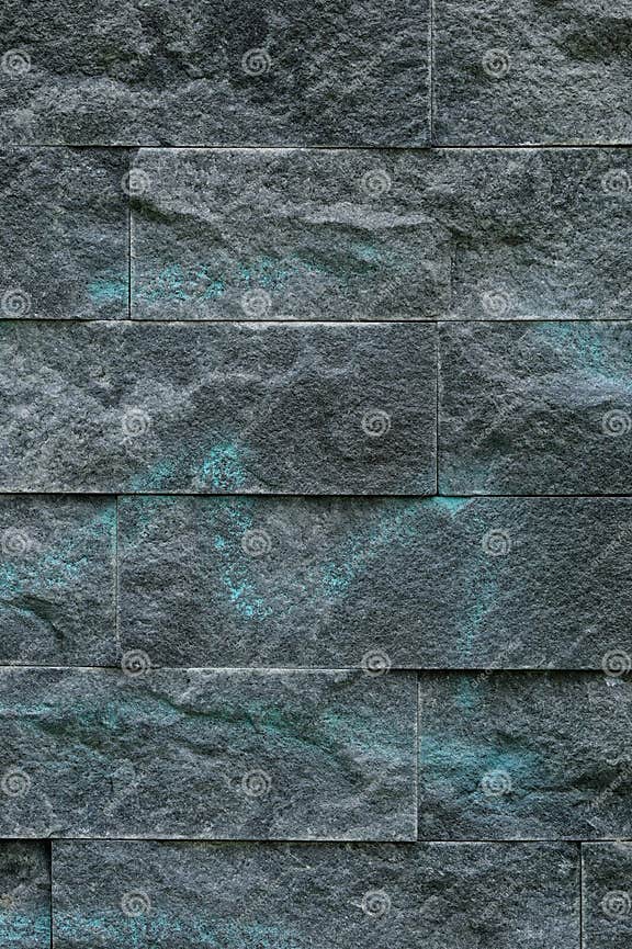 Brick Wall Texture Closeup - Back of a Fountain Stock Image - Image of ...