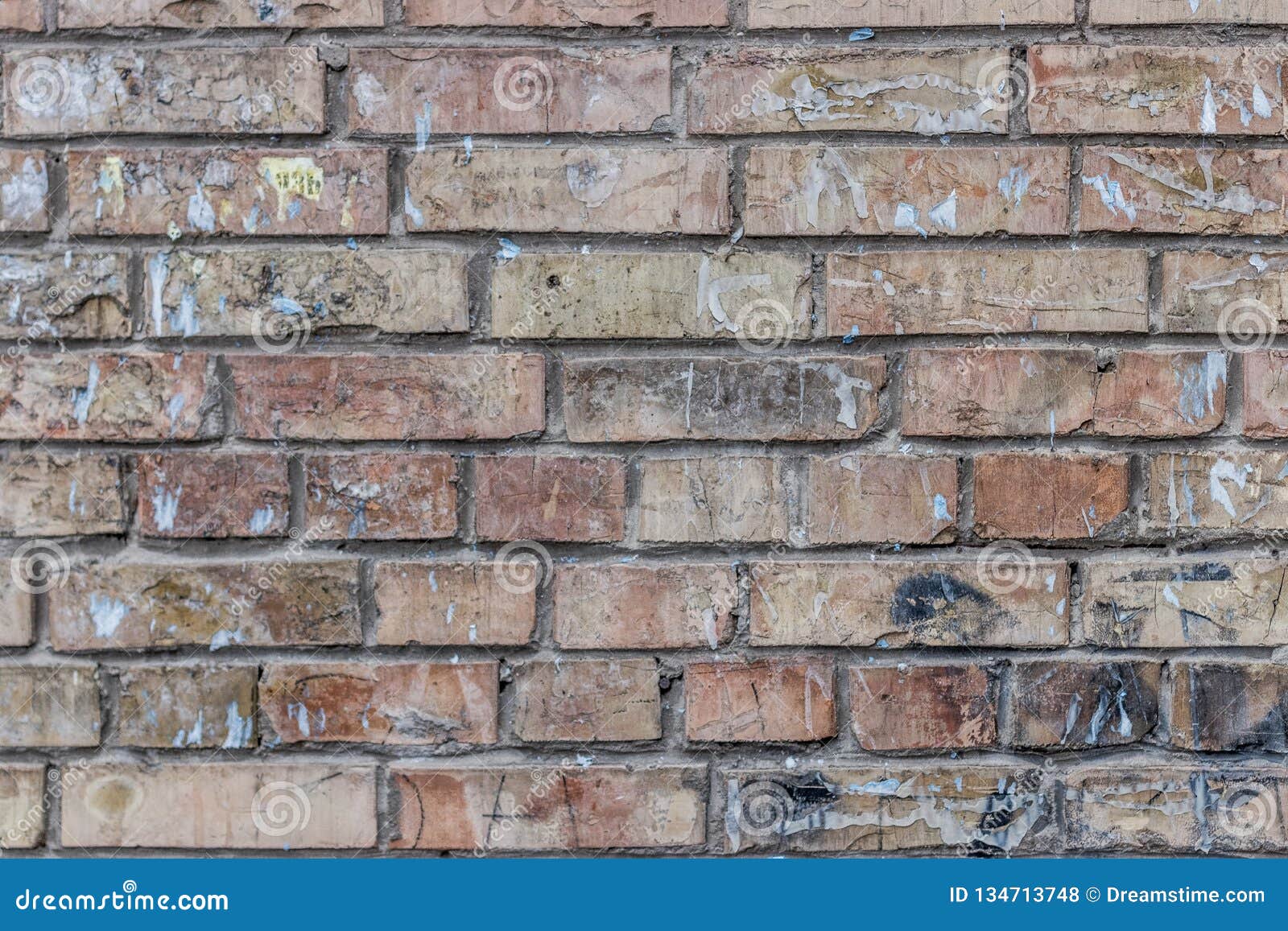 Dirty Cracked Grunge Brick Wall Texture Grey Stock Photo - Image of ...
