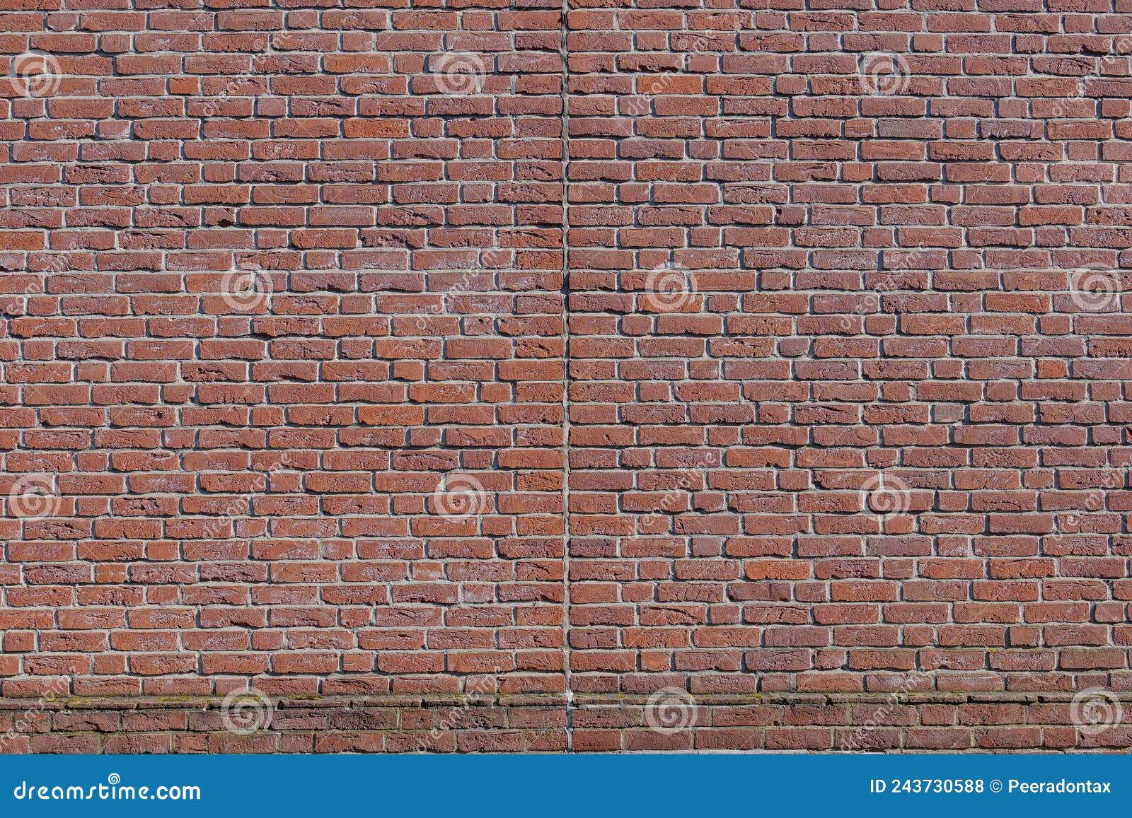 Brick Wall Texture with Vertical Gap Stock Photo - Image of brickwork ...