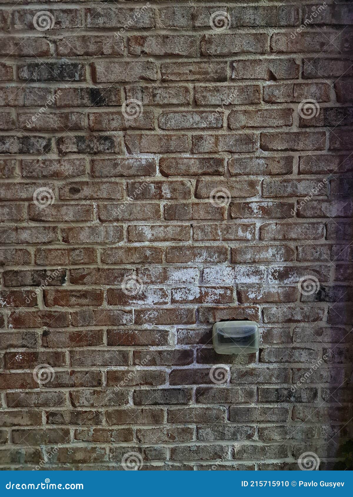 Brick Wall Texture with Watertight Socket Stock Photo - Image of wall ...