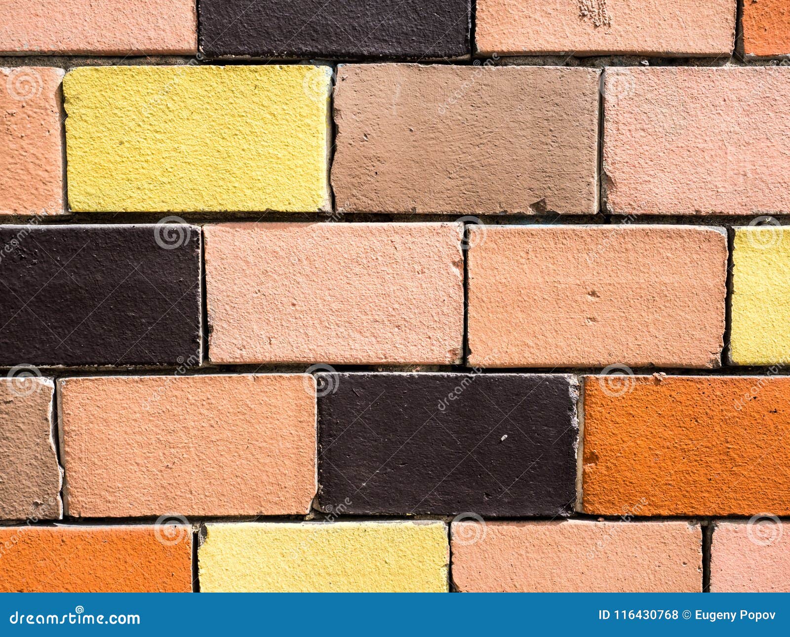 Brick Walls of Different Colors Stock Photo - Image of backdrop, structure: 116430768