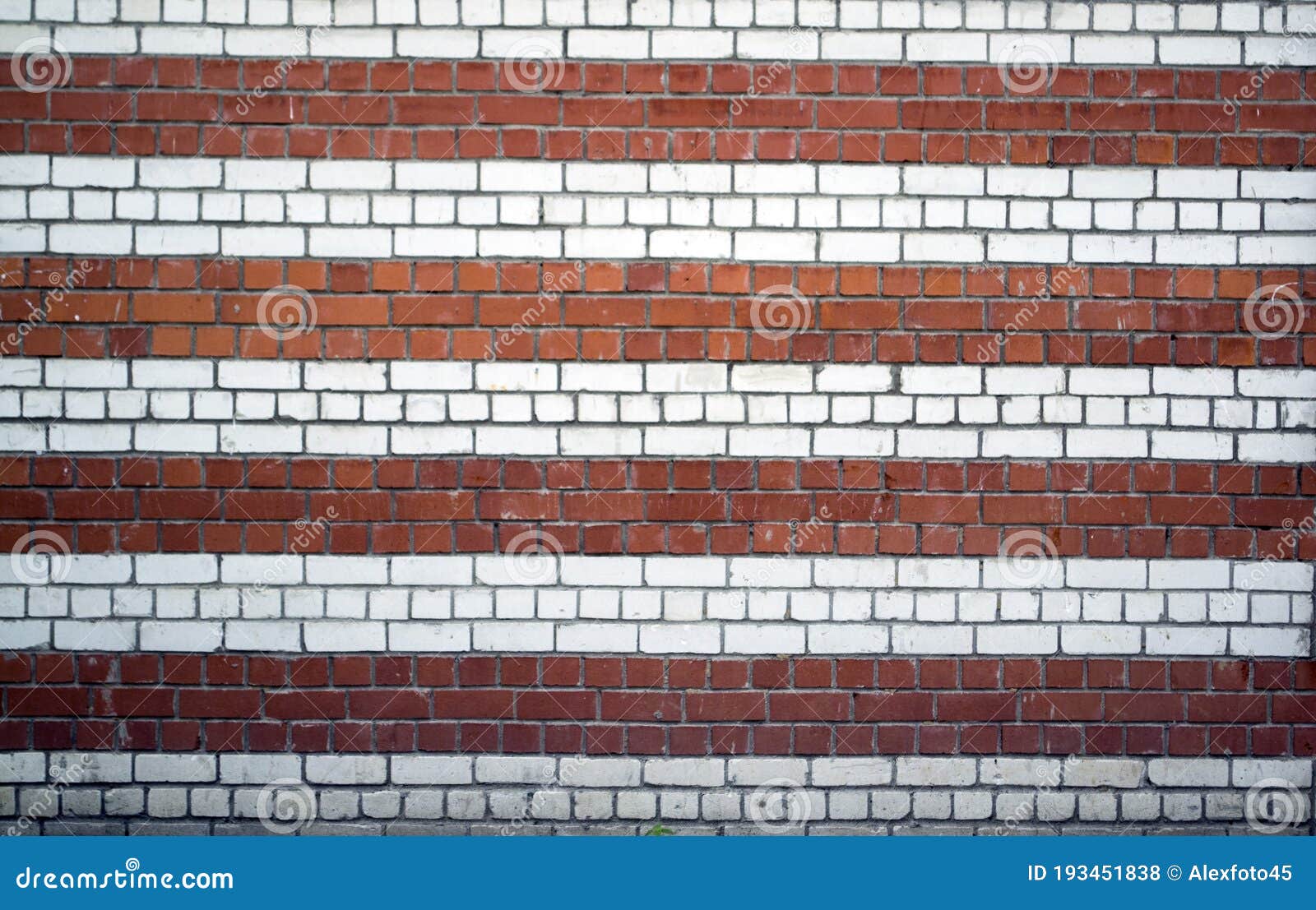 Brick Wall Texture. White and Red Bricks Stock Photo - Image of ...