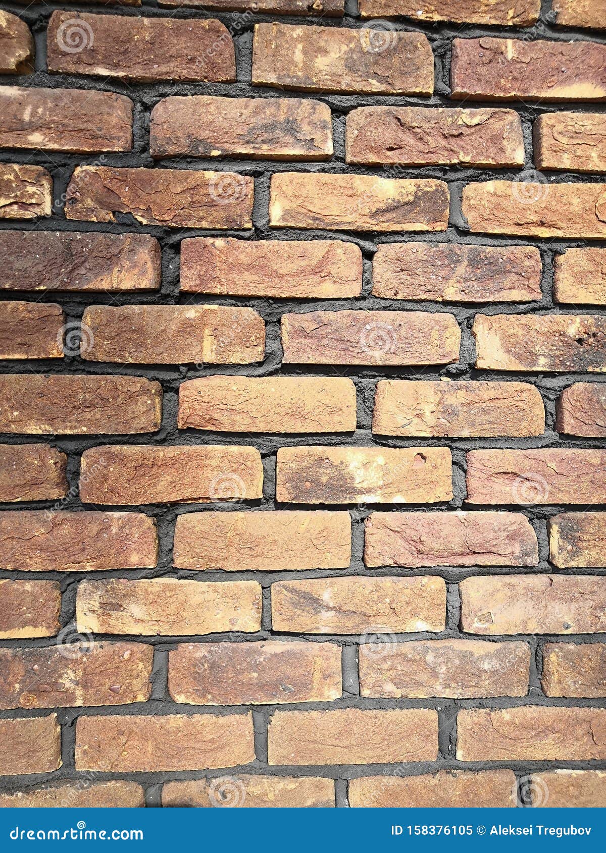 Brick Wall Under Sunlight. Texture Stock Image - Image of design, block ...