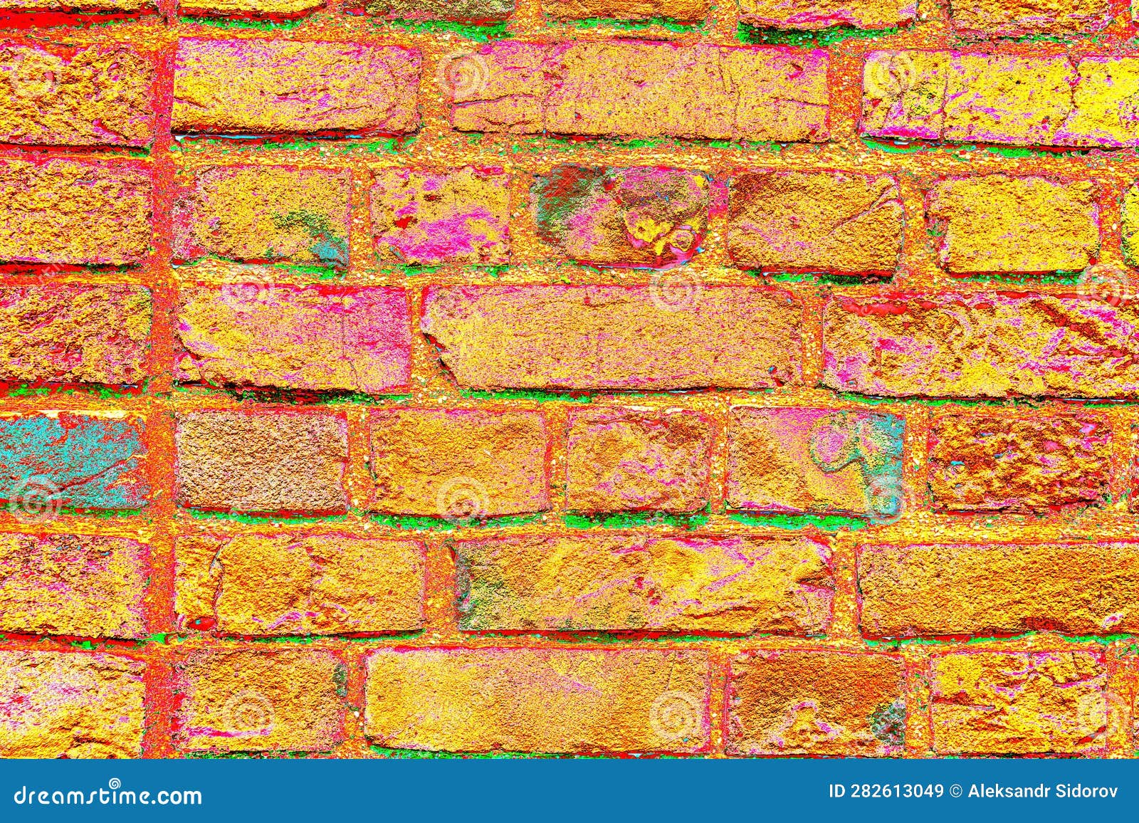 Brick Wall, Uneven, Broken and Black Burnt Brick, Bright Brick ...