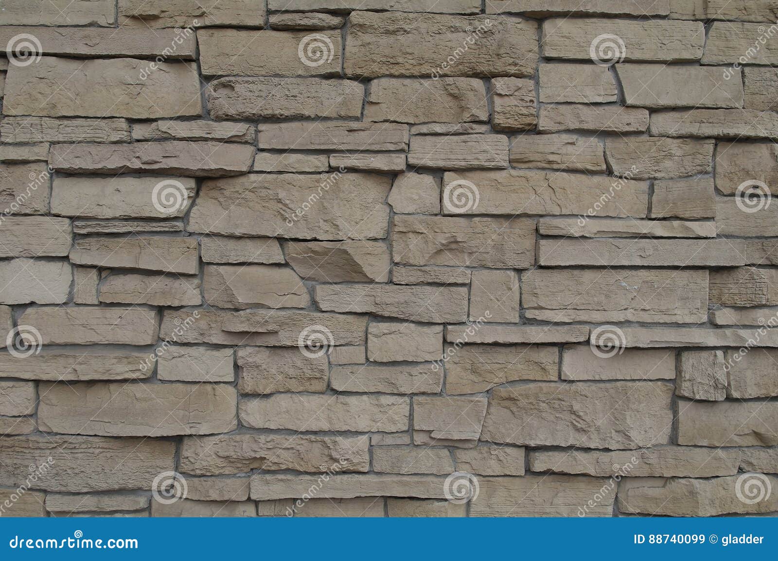 Brick Wall of Uneven Stone of Different Sizes for Texture and ...