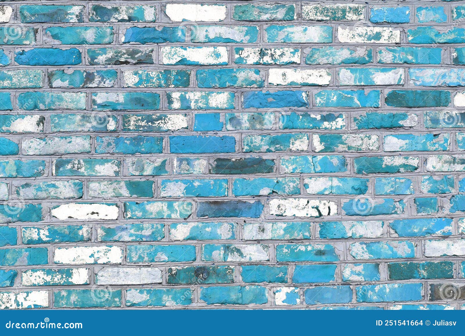 Brick Wall with Unusual Blue Bricks Stock Photo - Image of mosaic ...