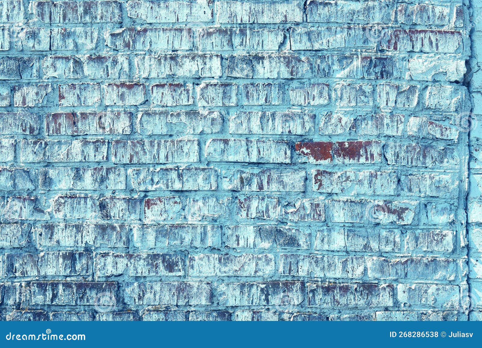 Brick Wall with Unusual Blue Bricks Stock Photo - Image of construction ...