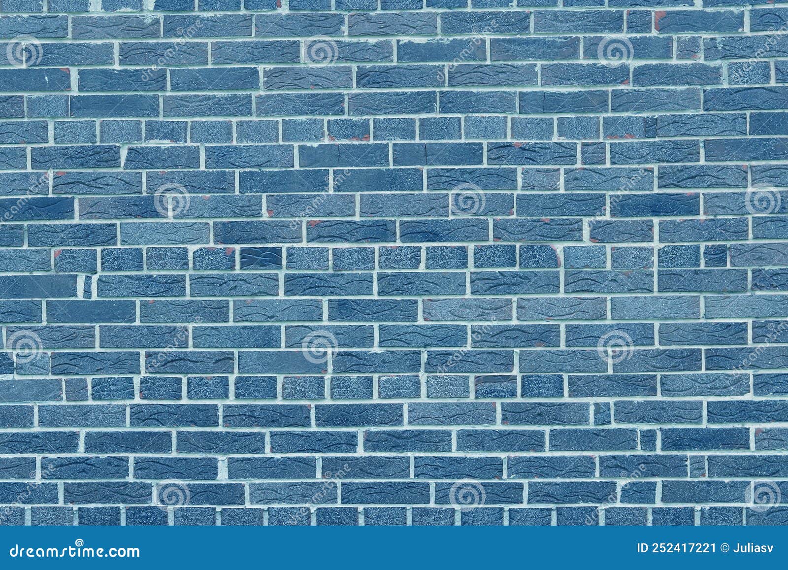 Brick Wall with Unusual Blue Bricks Made of Whole Blue Bricks Stock ...