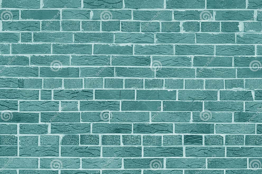 Brick Wall with Unusual Blue Bricks Made of Whole Blue Bricks Stock ...