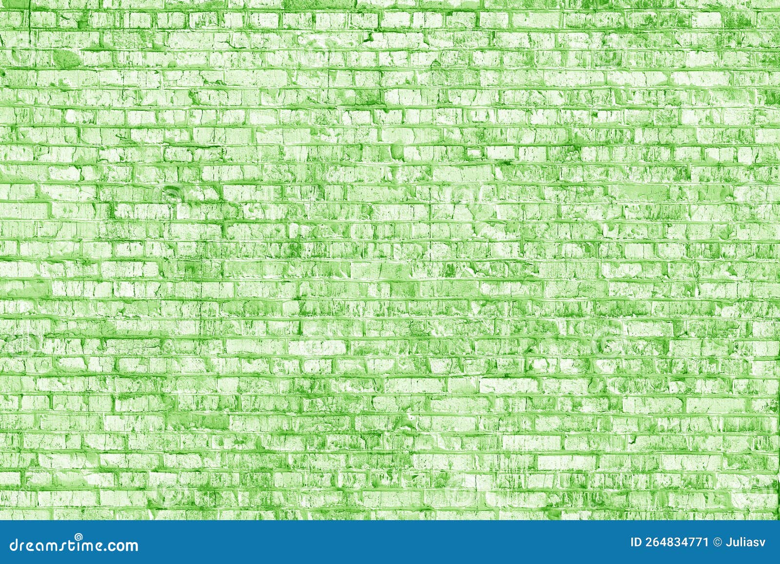 Brick Wall with Unusual Green Bricks Stock Image - Image of background ...