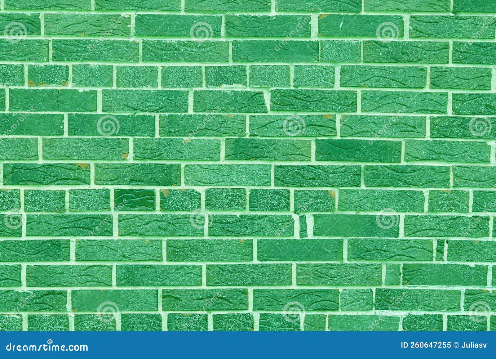 Brick Wall with Unusual Green Bricks Stock Image - Image of backdrop ...