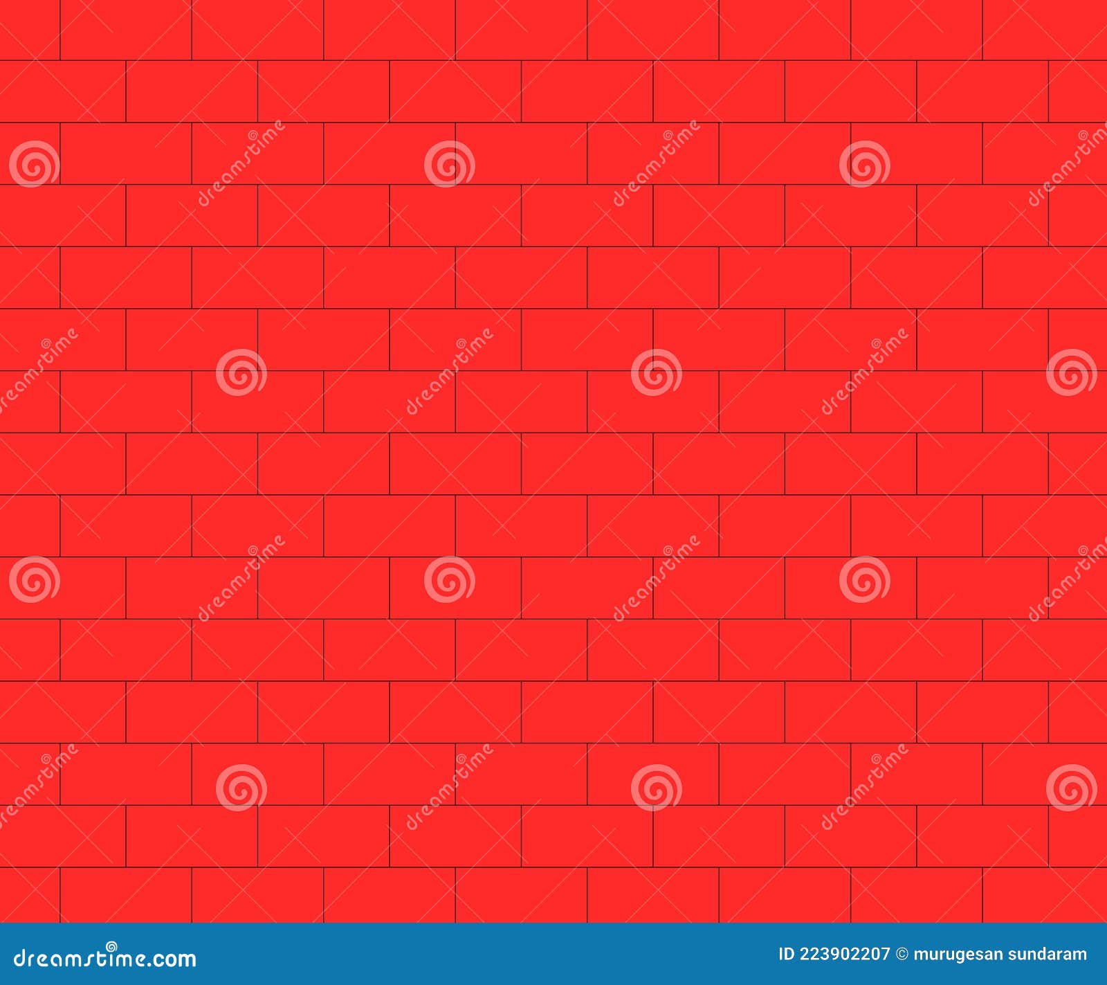 Brick Wall Using Stretcher Bond for Construction without Plaster only ...