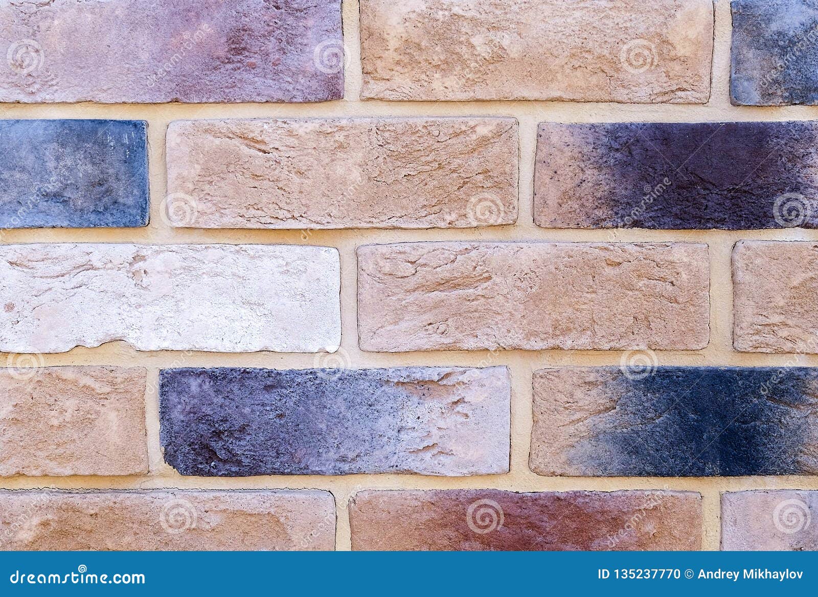 Brick Wall with Variegated Brown Bricks. Used As a Background Stock ...