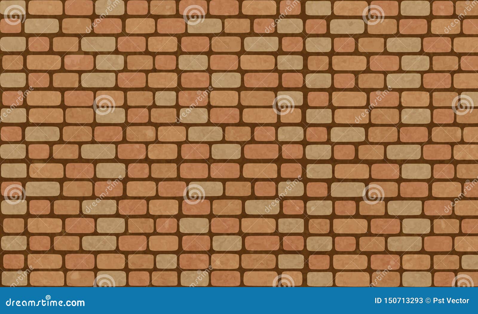 Brick Wall Vintage Orange Bricks Wall Texture Background for Graphic Design Vector Stock Vector ...