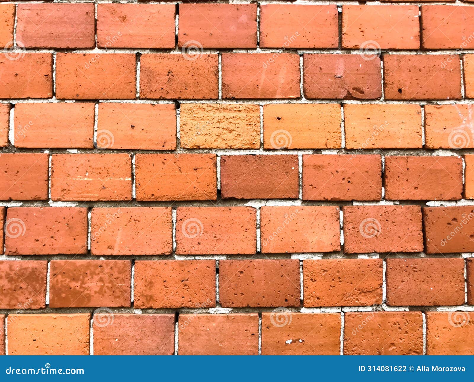 A Brick Wall with a White Border Stock Photo - Image of wall, brickwork ...
