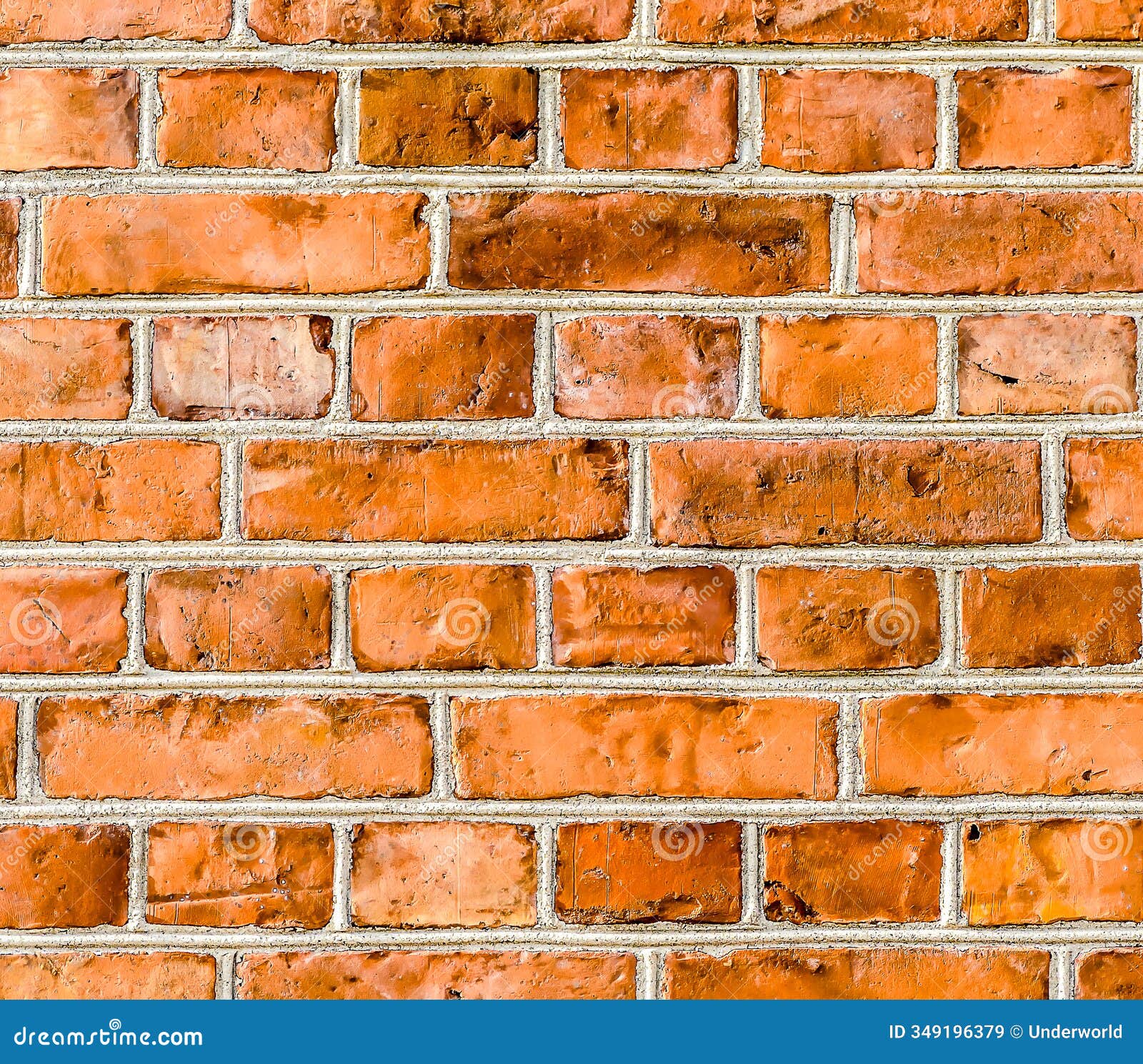 A Brick Wall with a White Border Stock Image - Image of brick, concrete ...