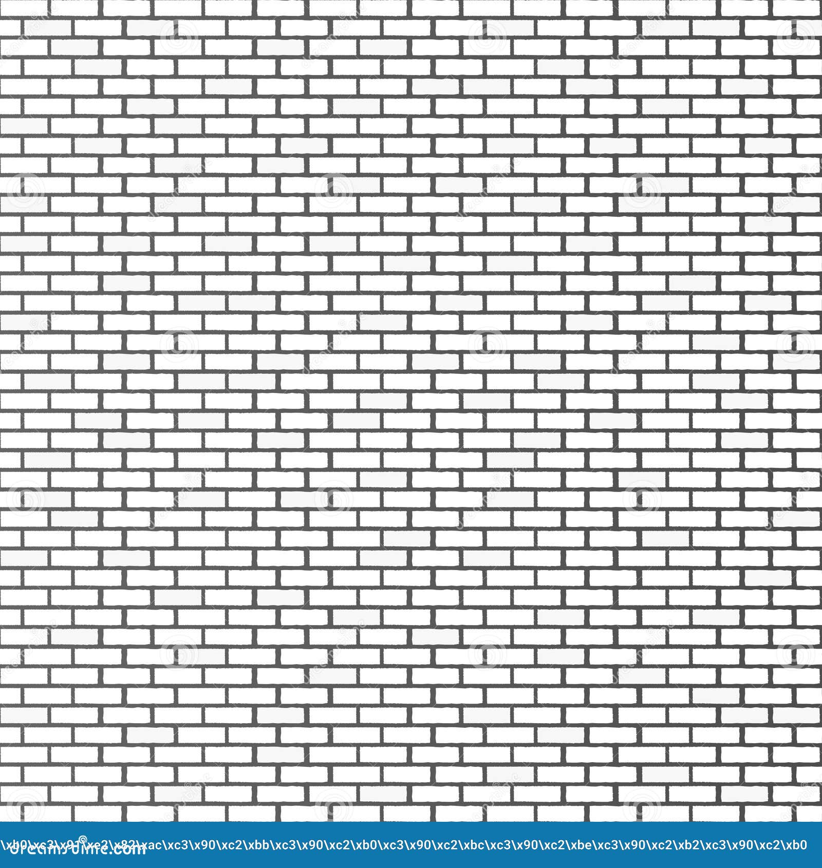 Brick Wall White Color. Vector, Geometric Seamless Pattern Stock Vector ...
