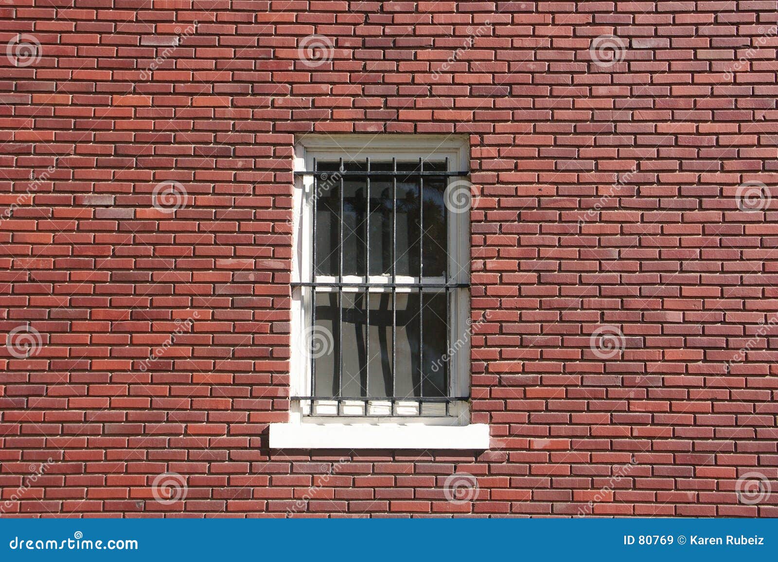 Window With Bars In Fortress Wall, Loophole With Bars Royalty-Free ...
