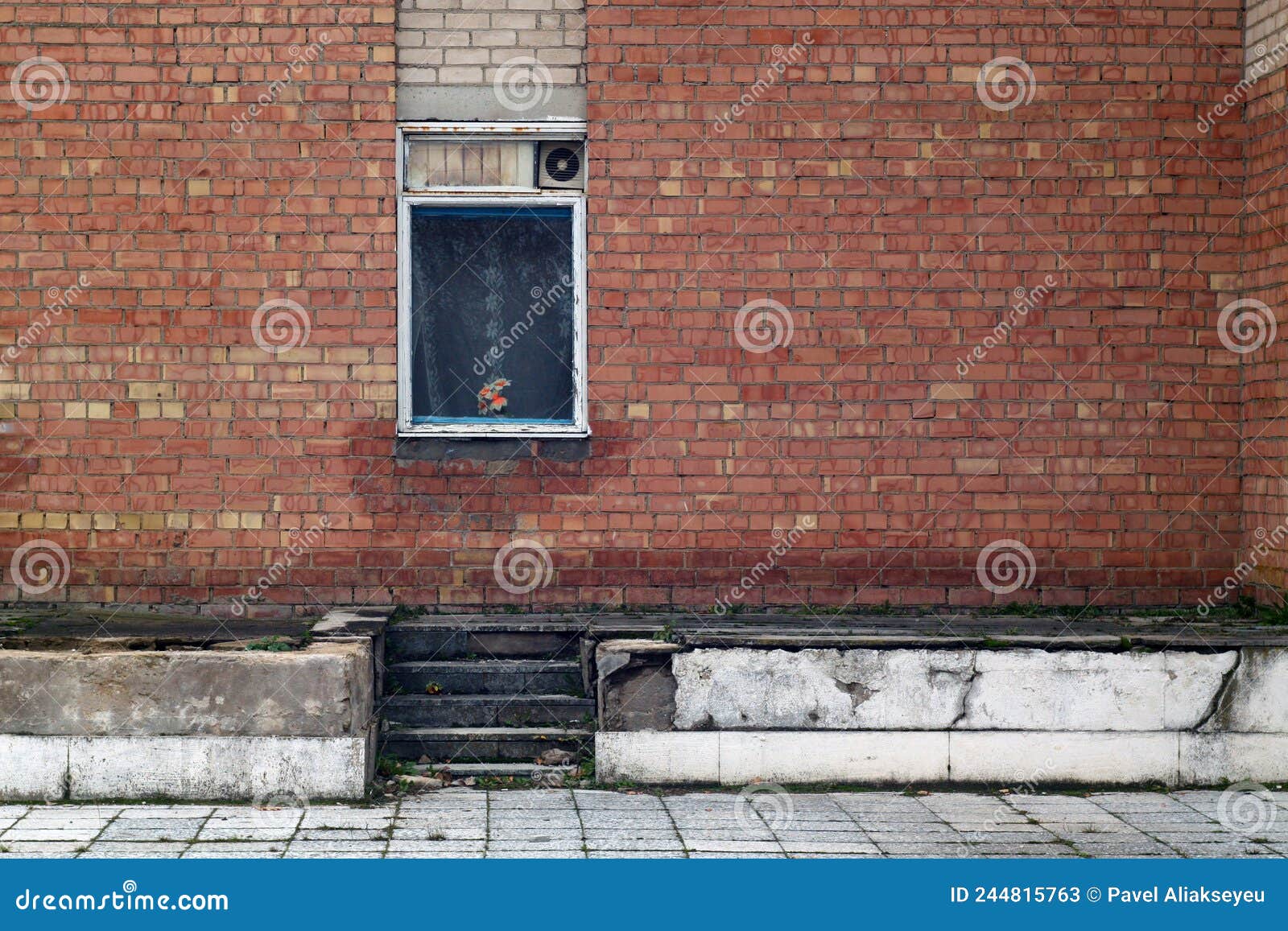 Brick wall and window stock image. Image of structure - 244815763