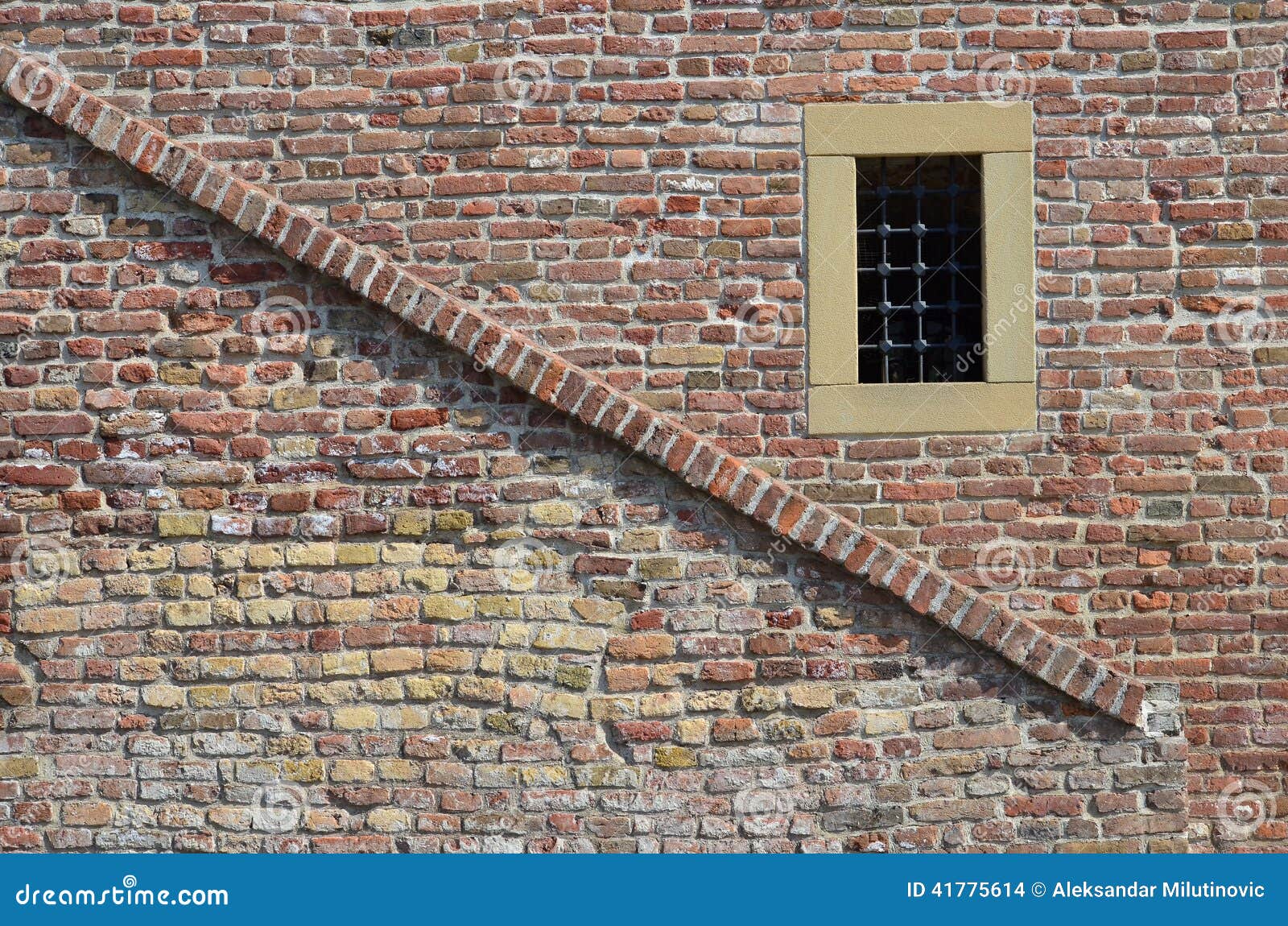 Brick wall and window stock photo. Image of architecture - 41775614