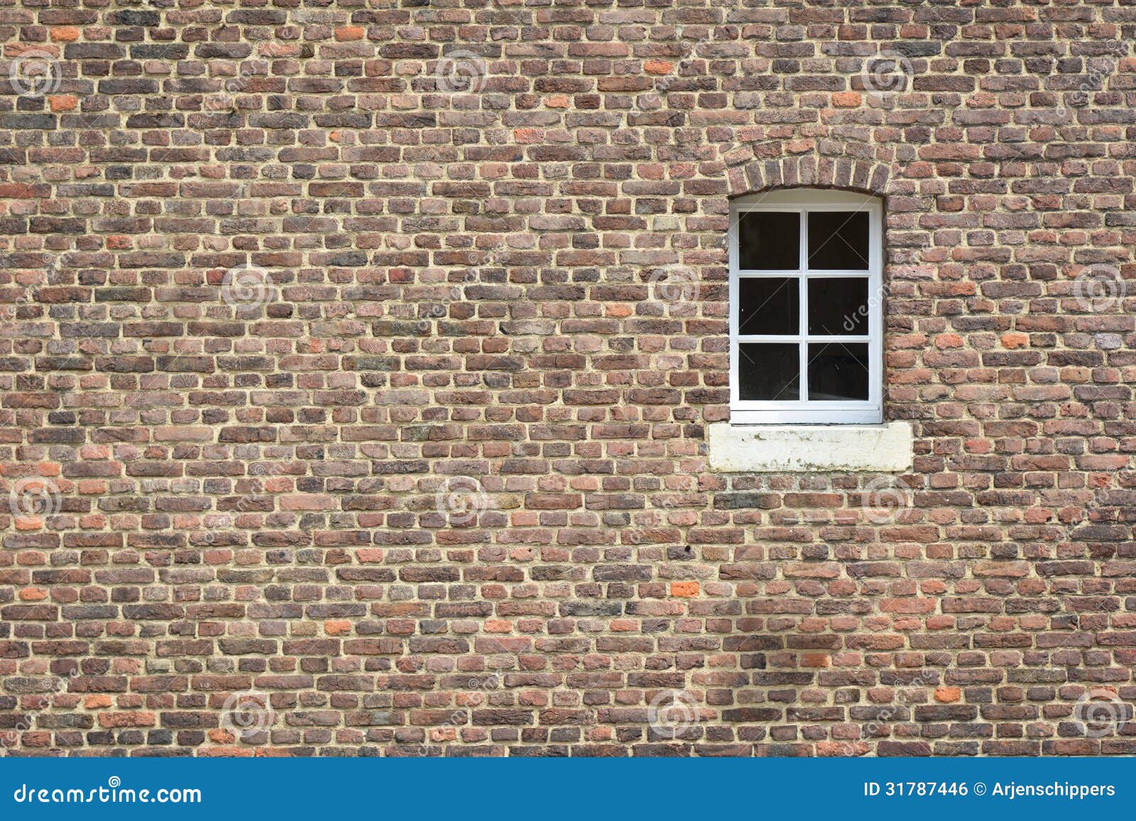 Brick wall with window stock photo. Image of concrete - 31787446