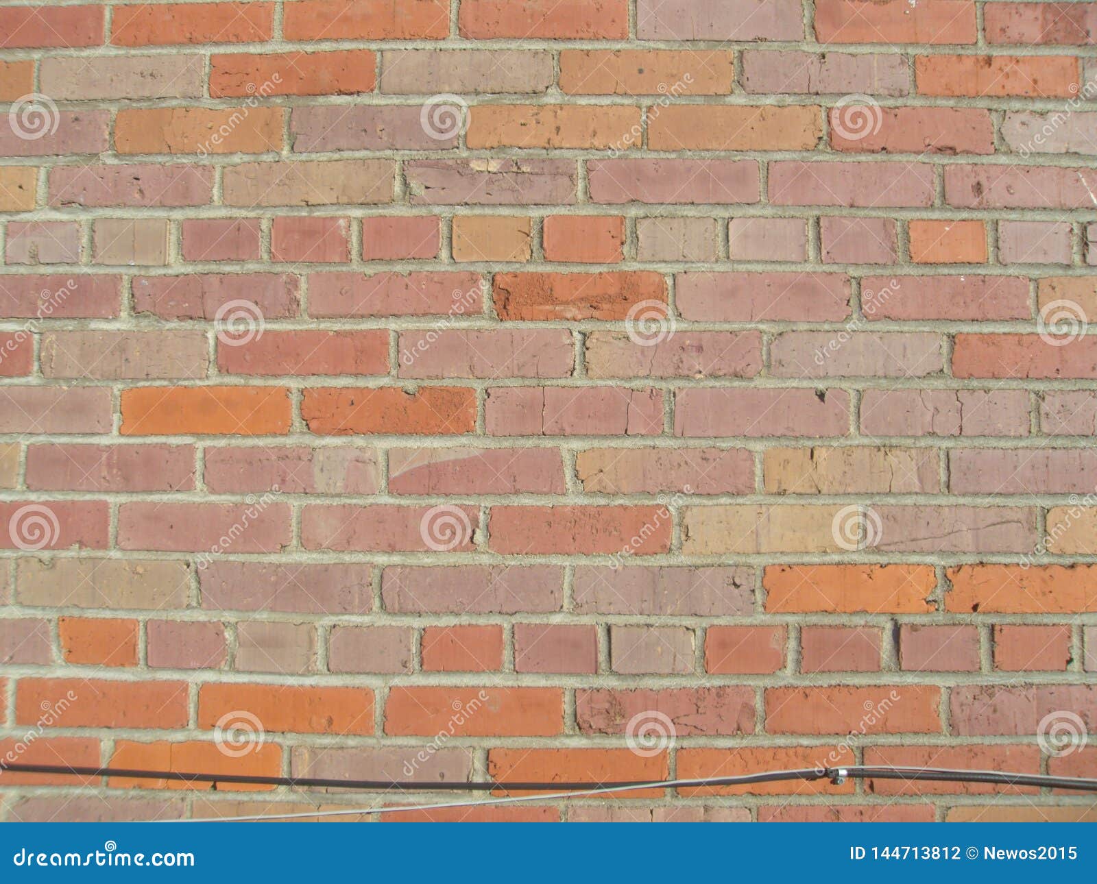 Brick wall with wires 3 stock photo. Image of black - 144713812