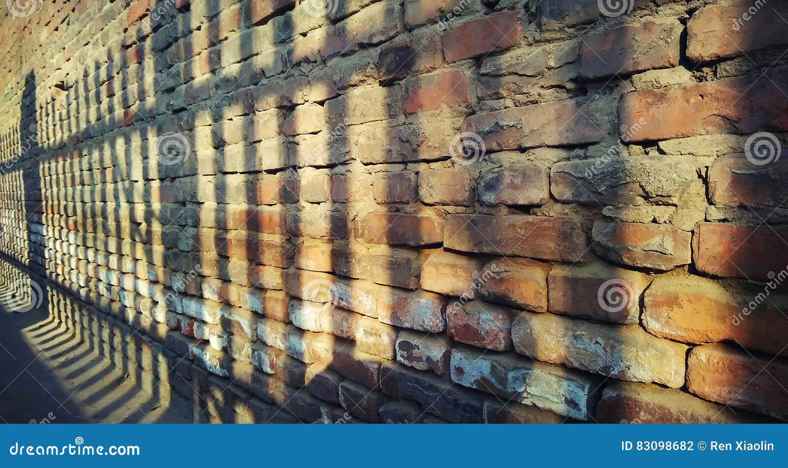 The brick walled scenery stock photo. Image of details - 83098682