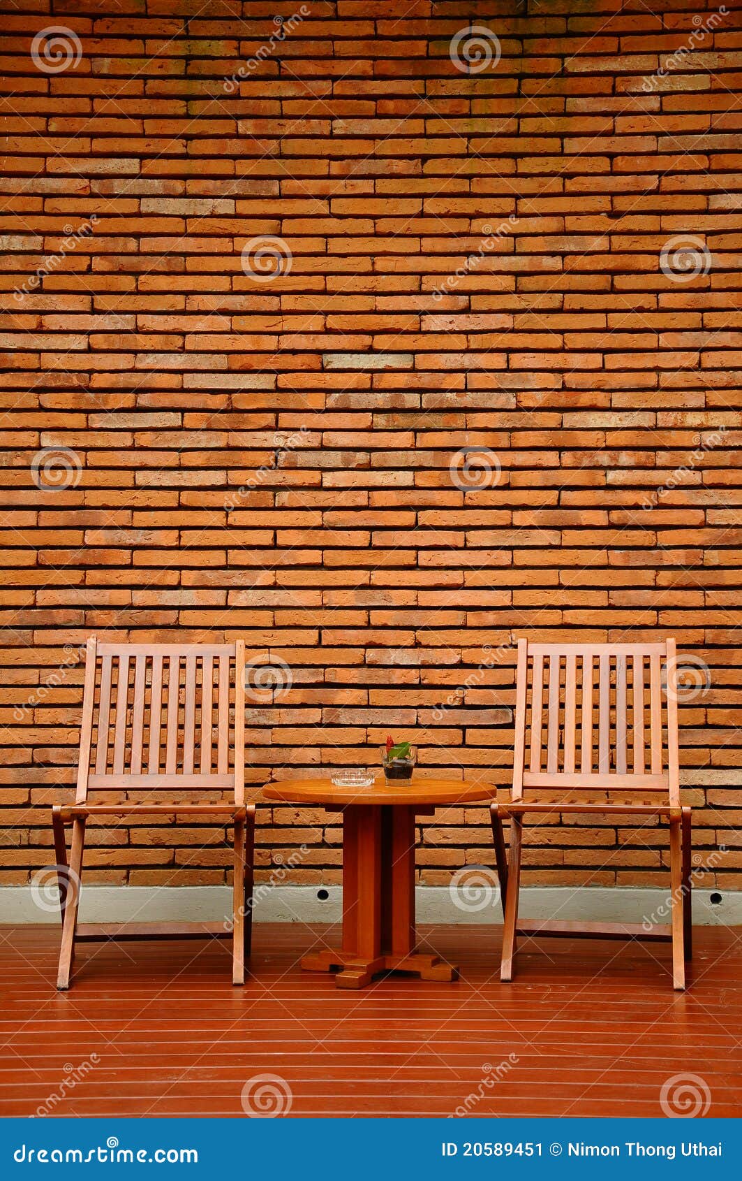 Brick walls and chair stock image. Image of grunge, outside - 20589451
