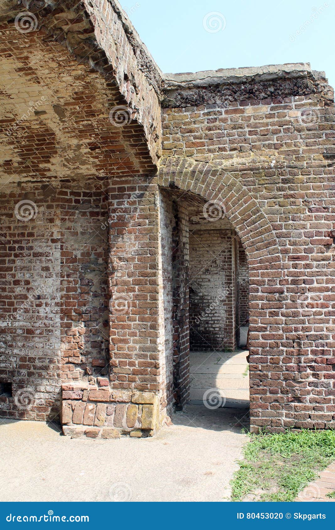 Brick Walls of Fort Sumter stock photo. Image of building - 80453020