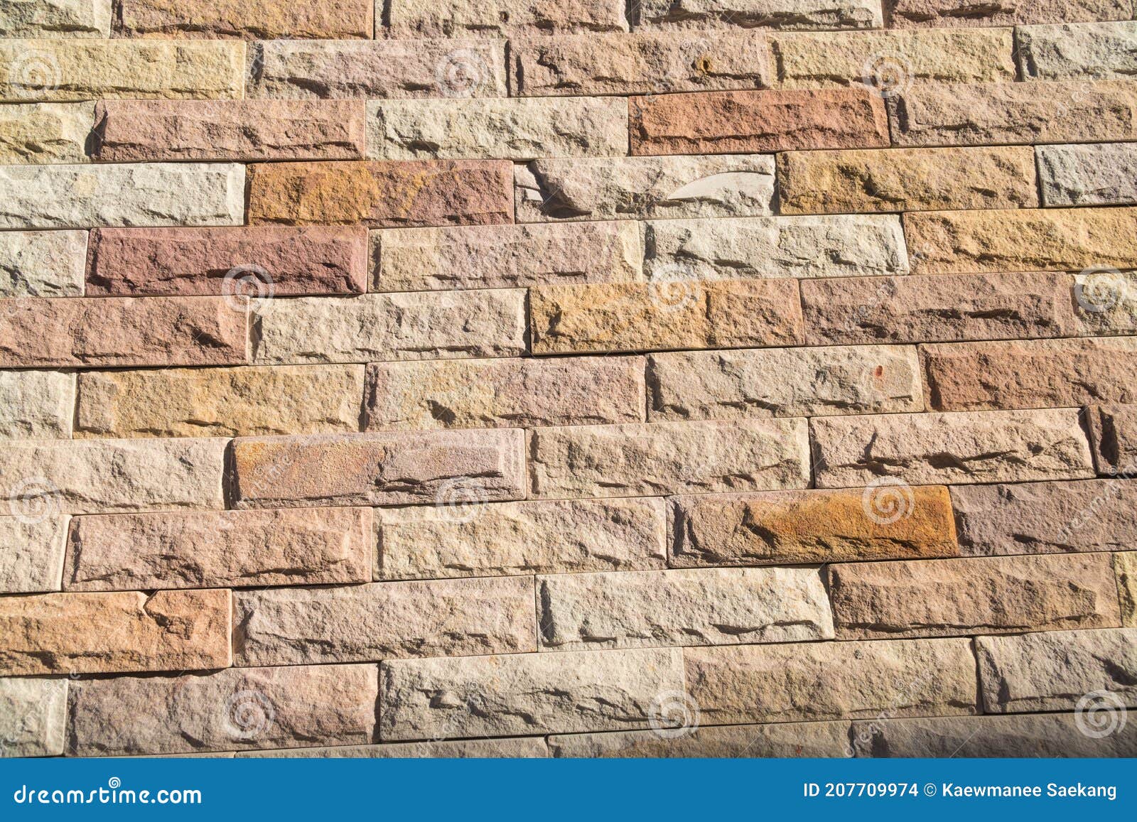 Brick Walls in the Morning Sun Light Stock Photo - Image of closeup ...