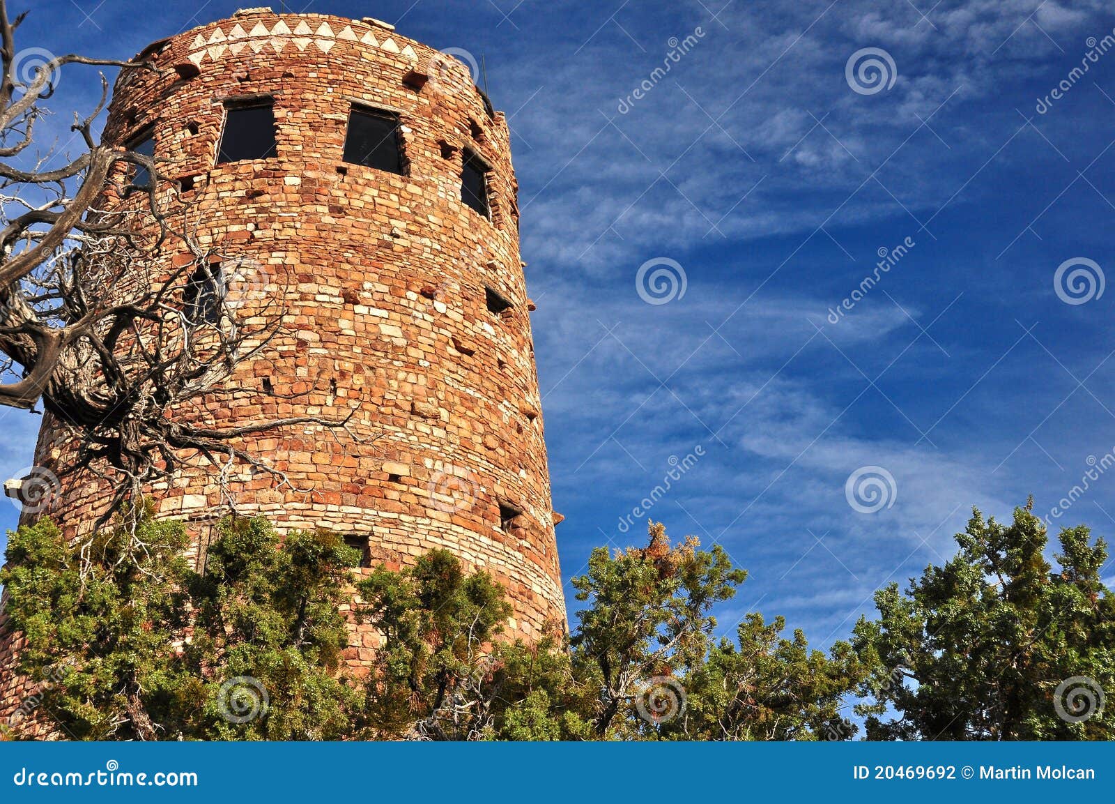 Brick watchtower stock photo. Image of nature, security - 20469692