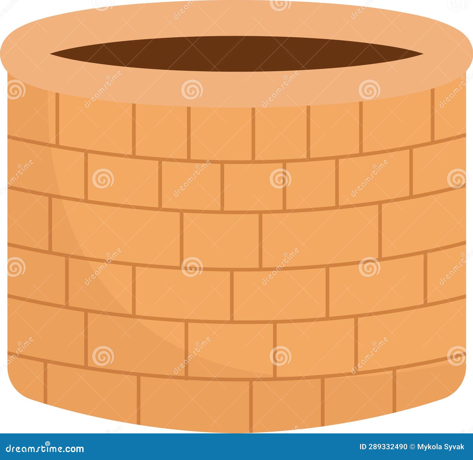 Brick Water Well stock vector. Illustration of stone - 289332490