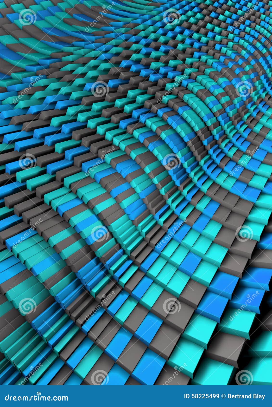Brick Wave Blue Grey Abstract Stock Illustration - Illustration of ...