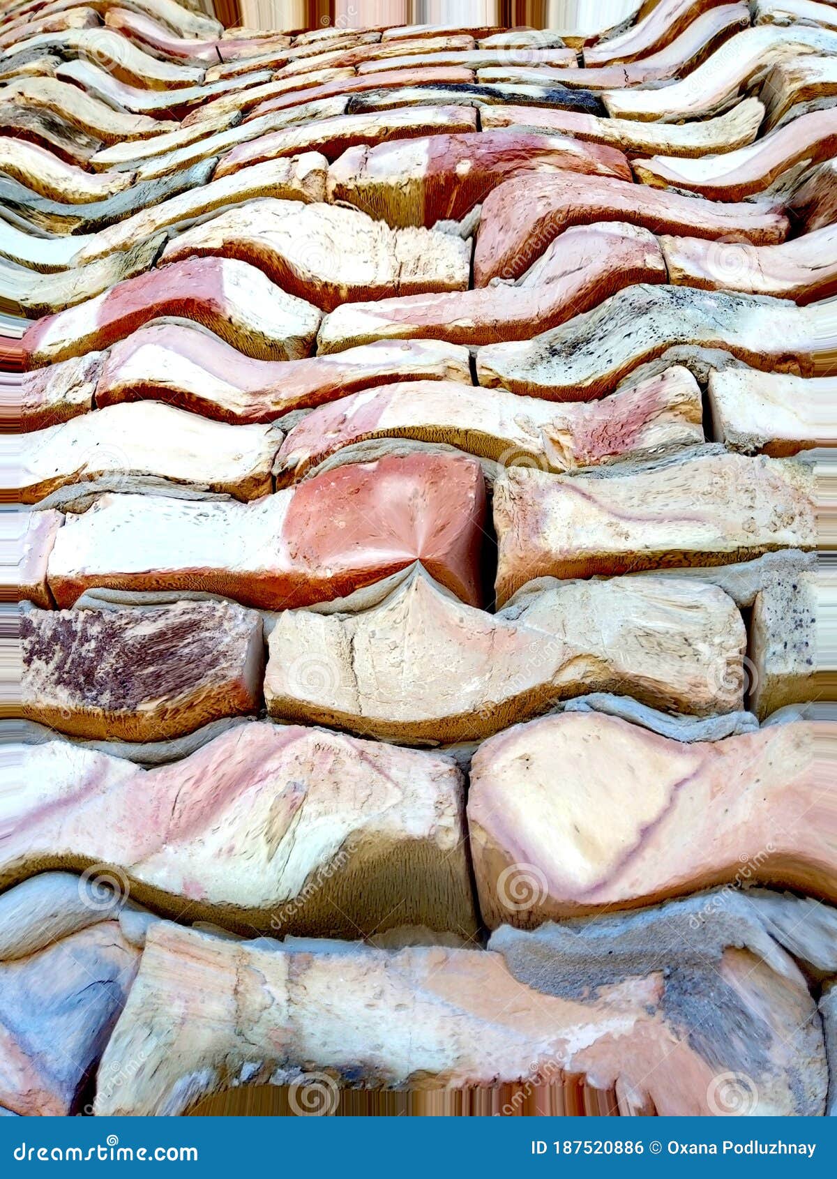 Brick wave distortion stock photo. Image of structure - 187520886