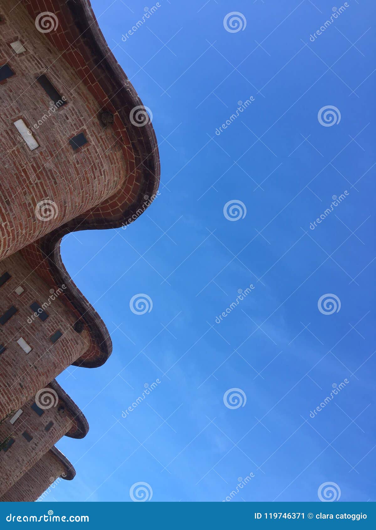 Brick wave stock image. Image of side, eladio, church - 119746371