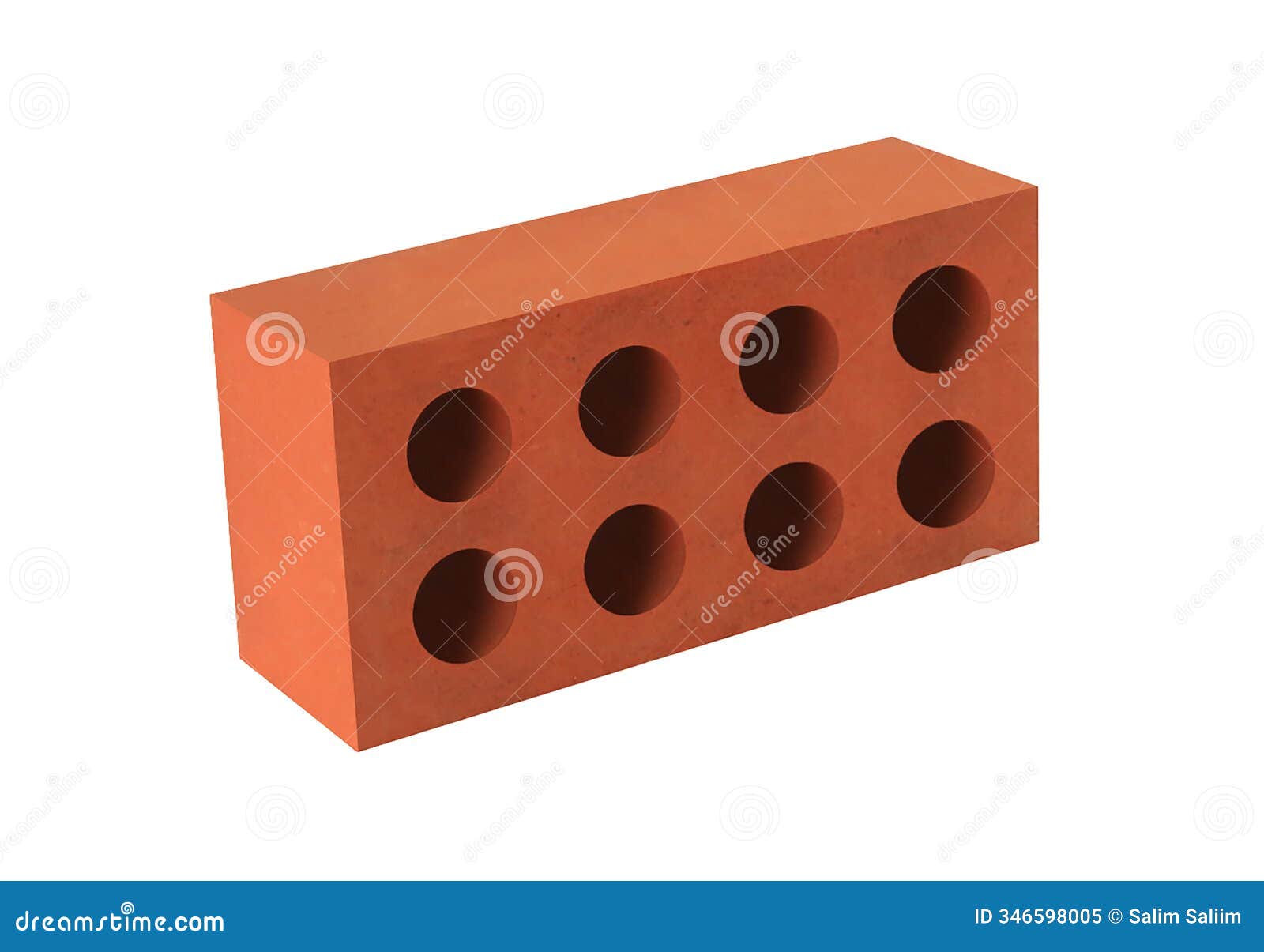 Brick on white background. stock illustration. Illustration of decor ...