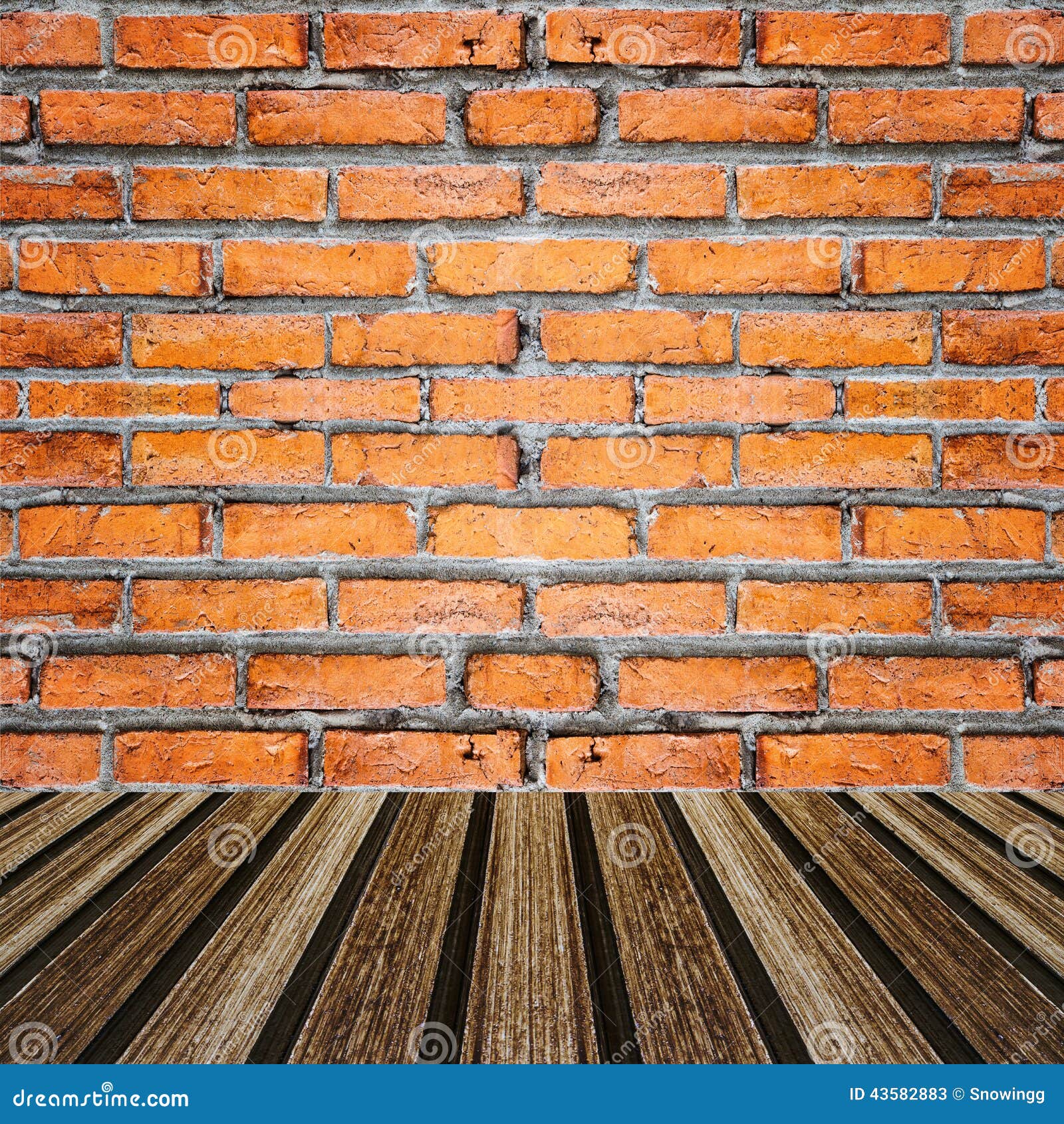 Brick and Wood a Texture Wallpaper Stock Image - Image of border ...