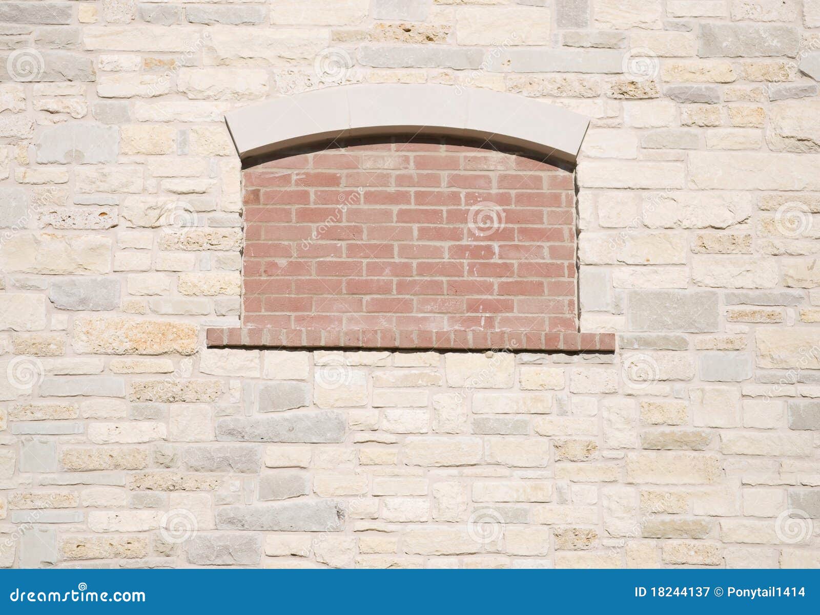 Bricked-Up Window stock image. Image of mortar, background - 18244137