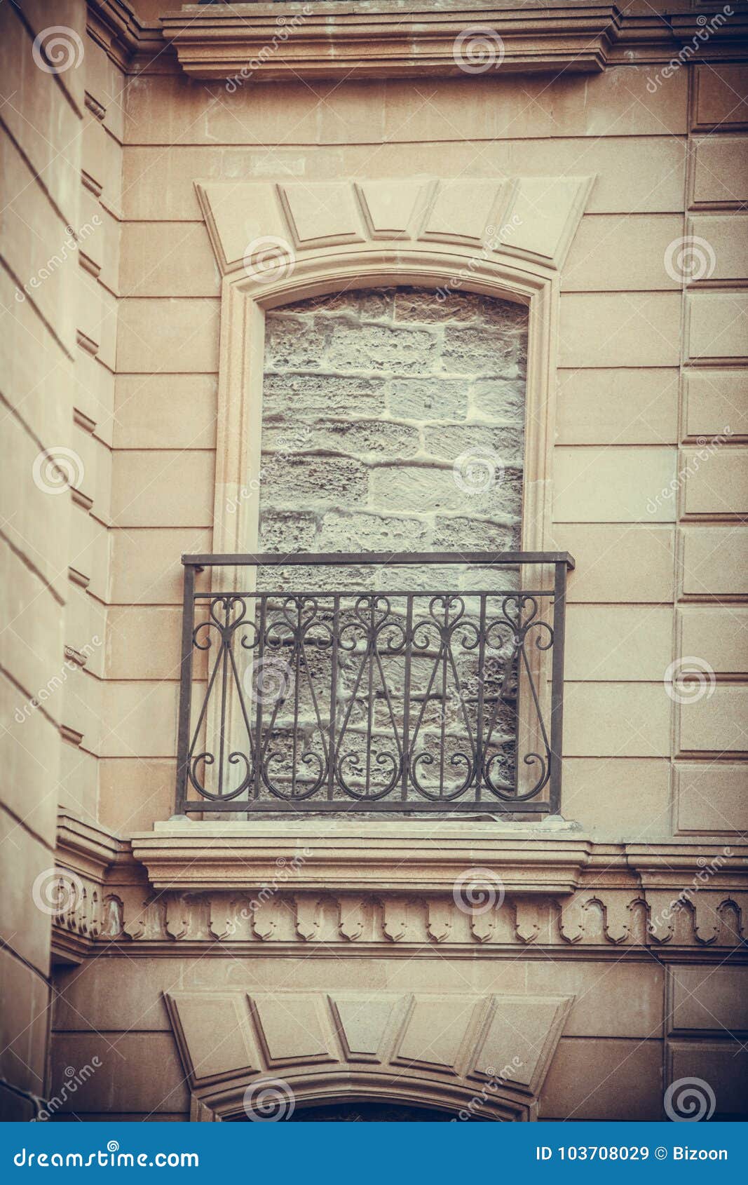 Bricked up window stock image. Image of damage, secured - 103708029