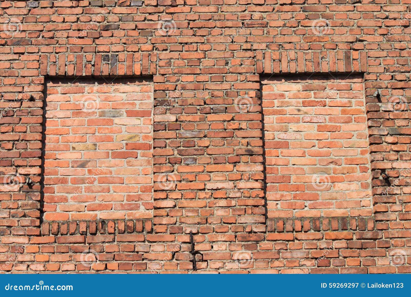 Two bricked window stock image. Image of brown, block - 59269297
