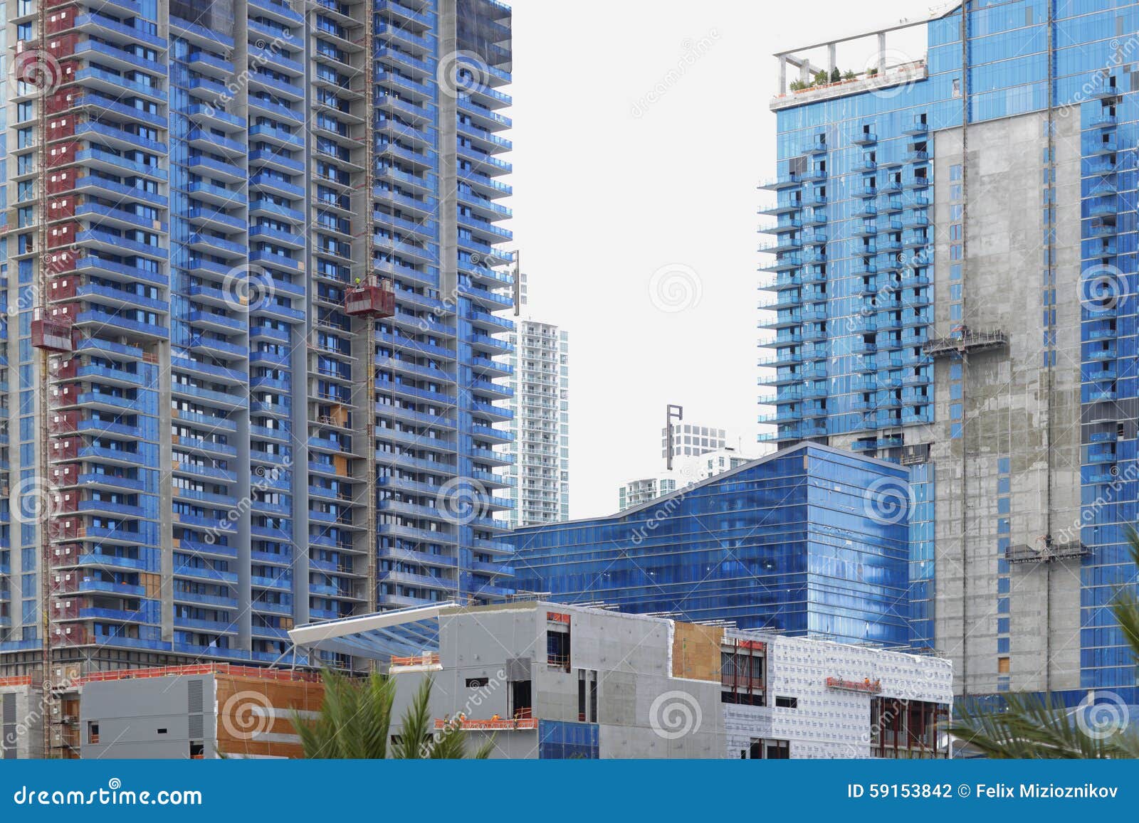 Brickell Construction Sites Stock Photo - Image of florida, real: 59153842