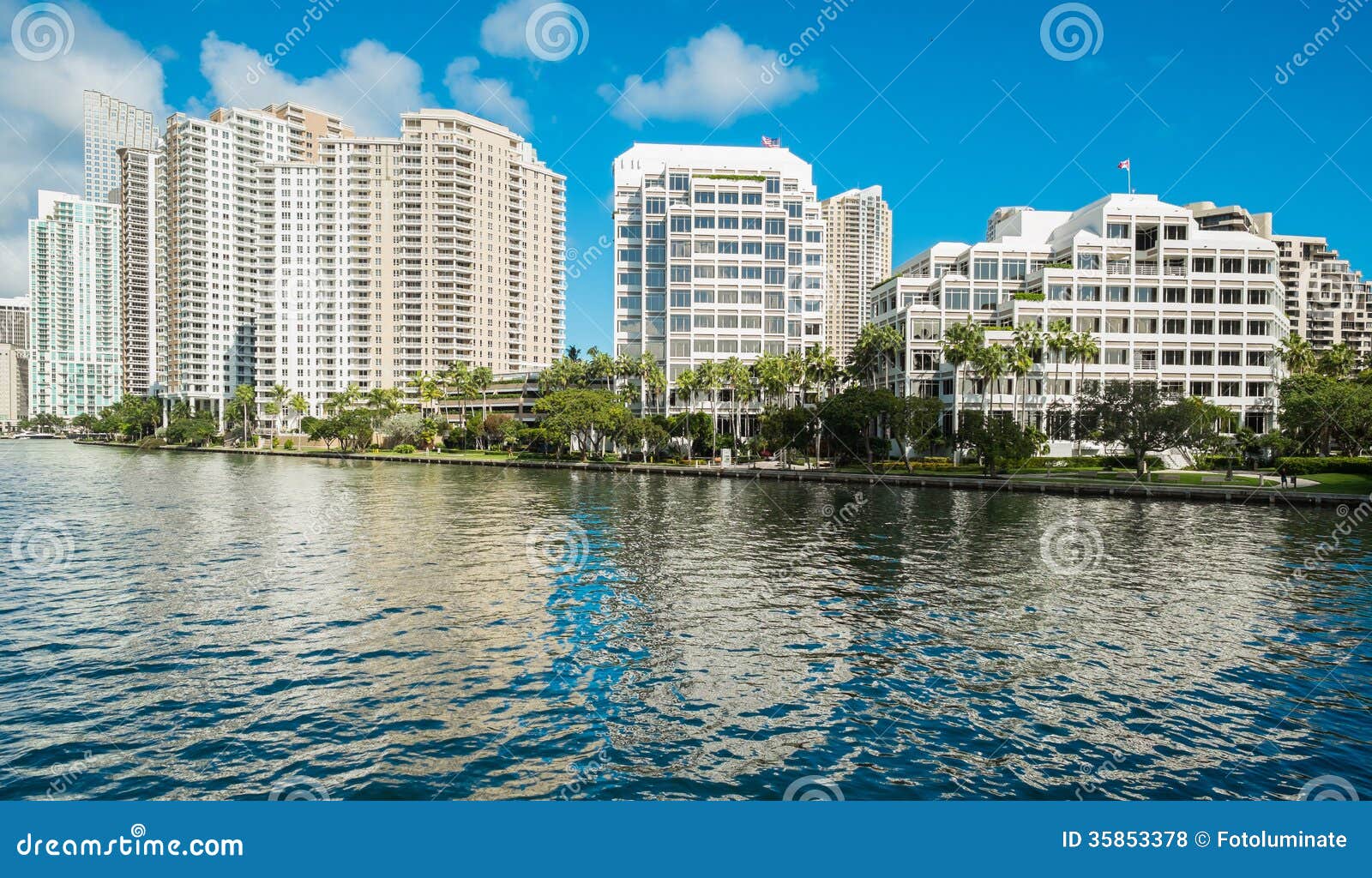 Brickell Key stock photo. Image of beauty, city, destination - 35853378
