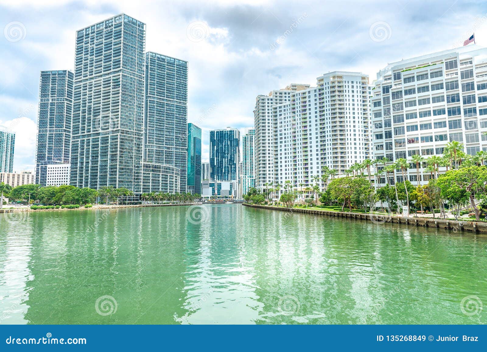 The Brickell Key Buildings in Miami FL Stock Image - Image of ...