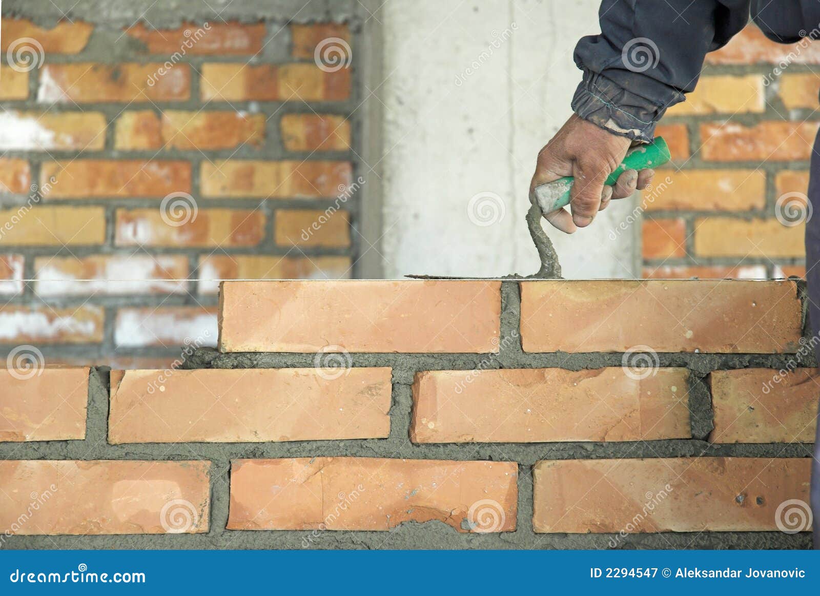 Bricklayer stock image. Image of union, hand, home, skill - 2294547
