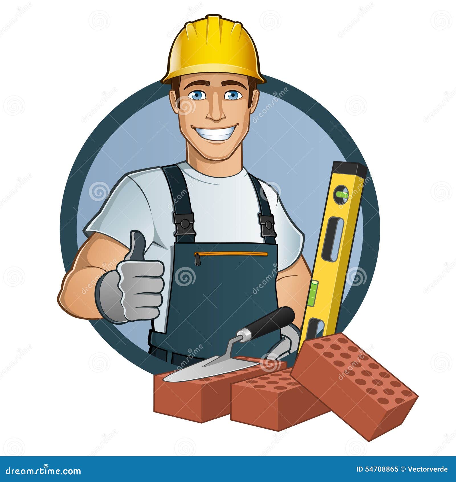 Bricklayer Stock Vector - Image: 54708865