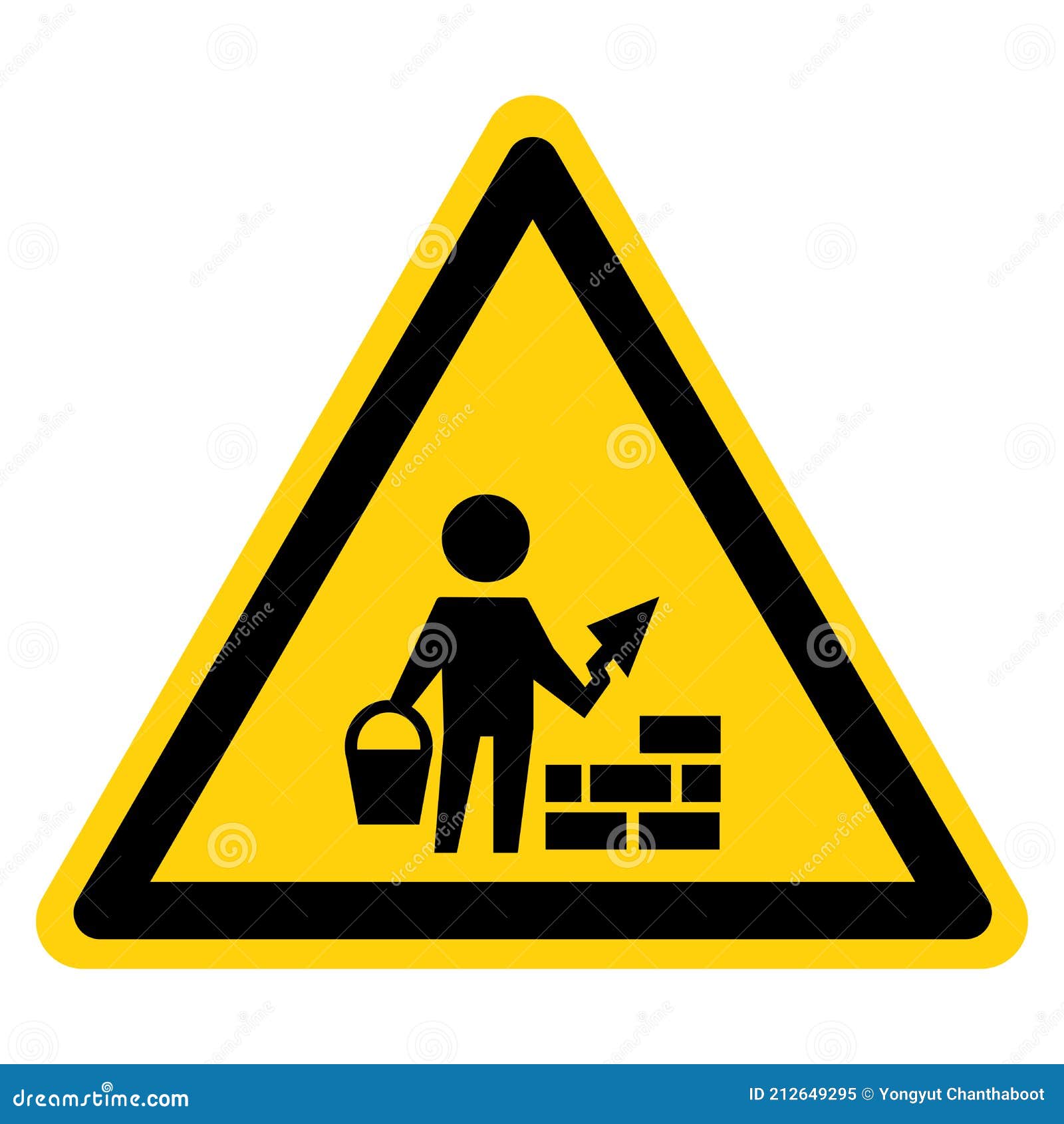 Bricklayer Symbol Sign ,Vector Illustration, Isolate on White ...