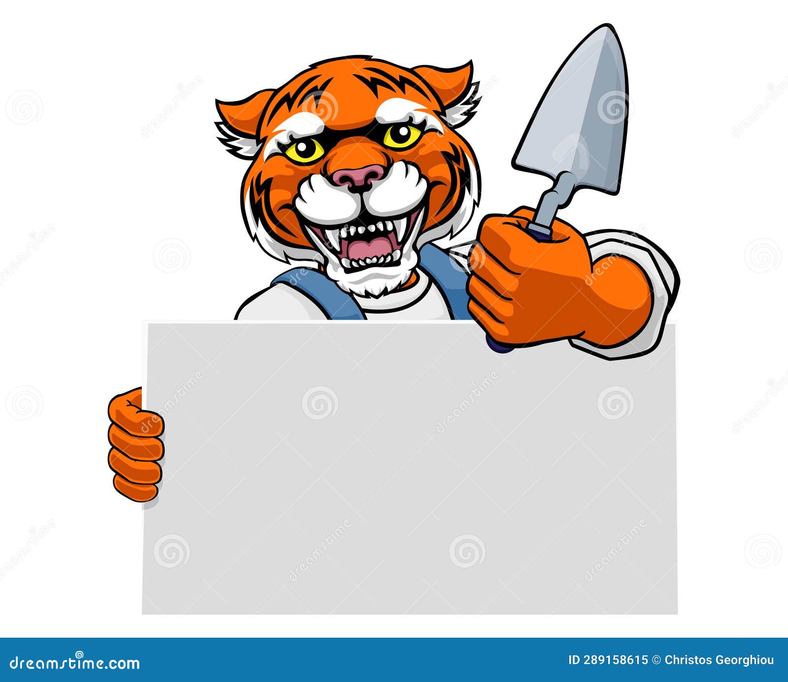 Wildcat Bricklayer Builder Holding Trowel Tool Cartoon Vector ... Wildcat Bricklayer Builder Holding Trowel Tool Cartoon Vector ...