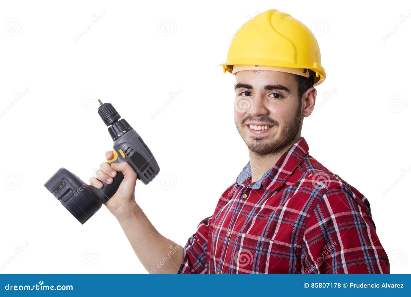 Bricklayer Tools and Helmet Stock Photo - Image of carpenter ...